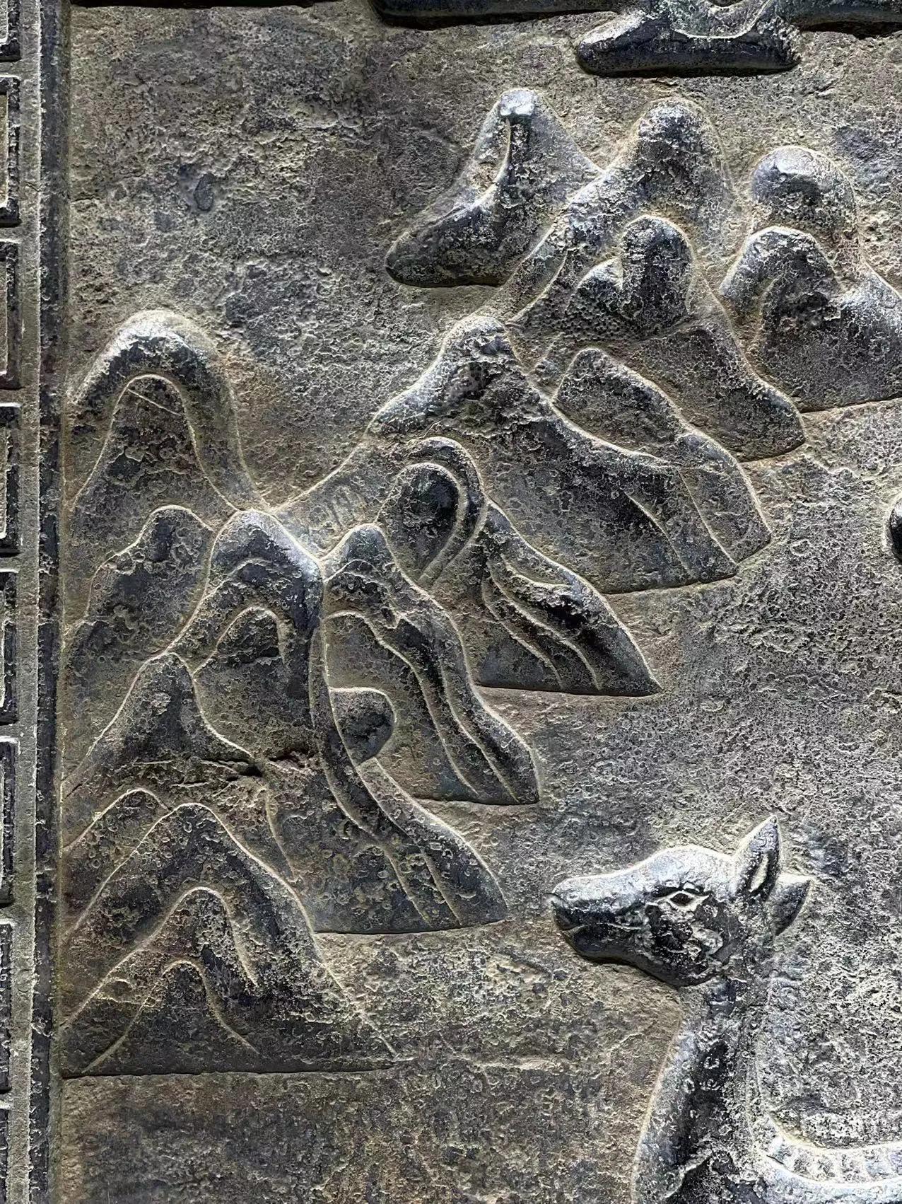 [Murals] Finely carved.Perfect beautiful bluestone size 72/10/93 cm - iNEWS