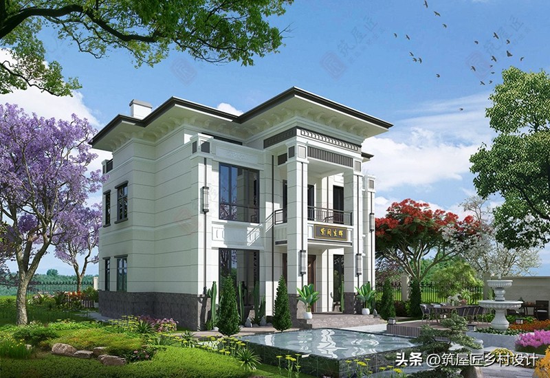 How to build a 128-square-meter luxury villa? Take a look at this two ...