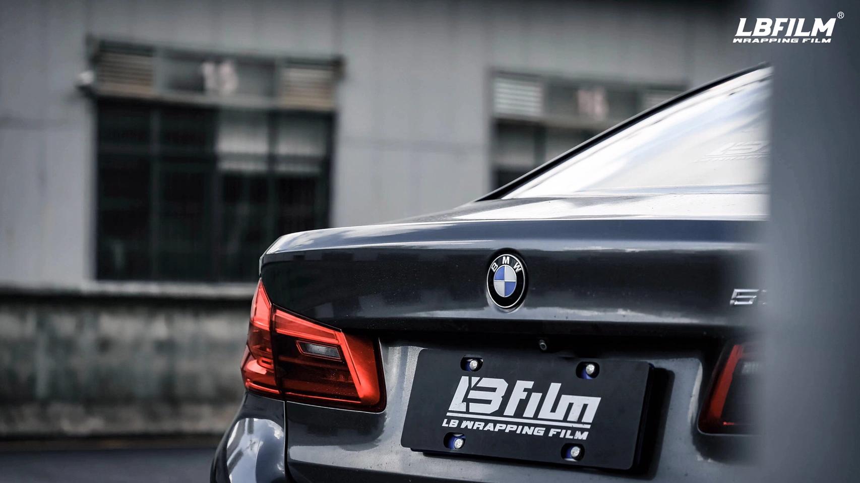 BMW 530LI-LB color change film liquid metal ebony gray, a connotative color system - iNEWS