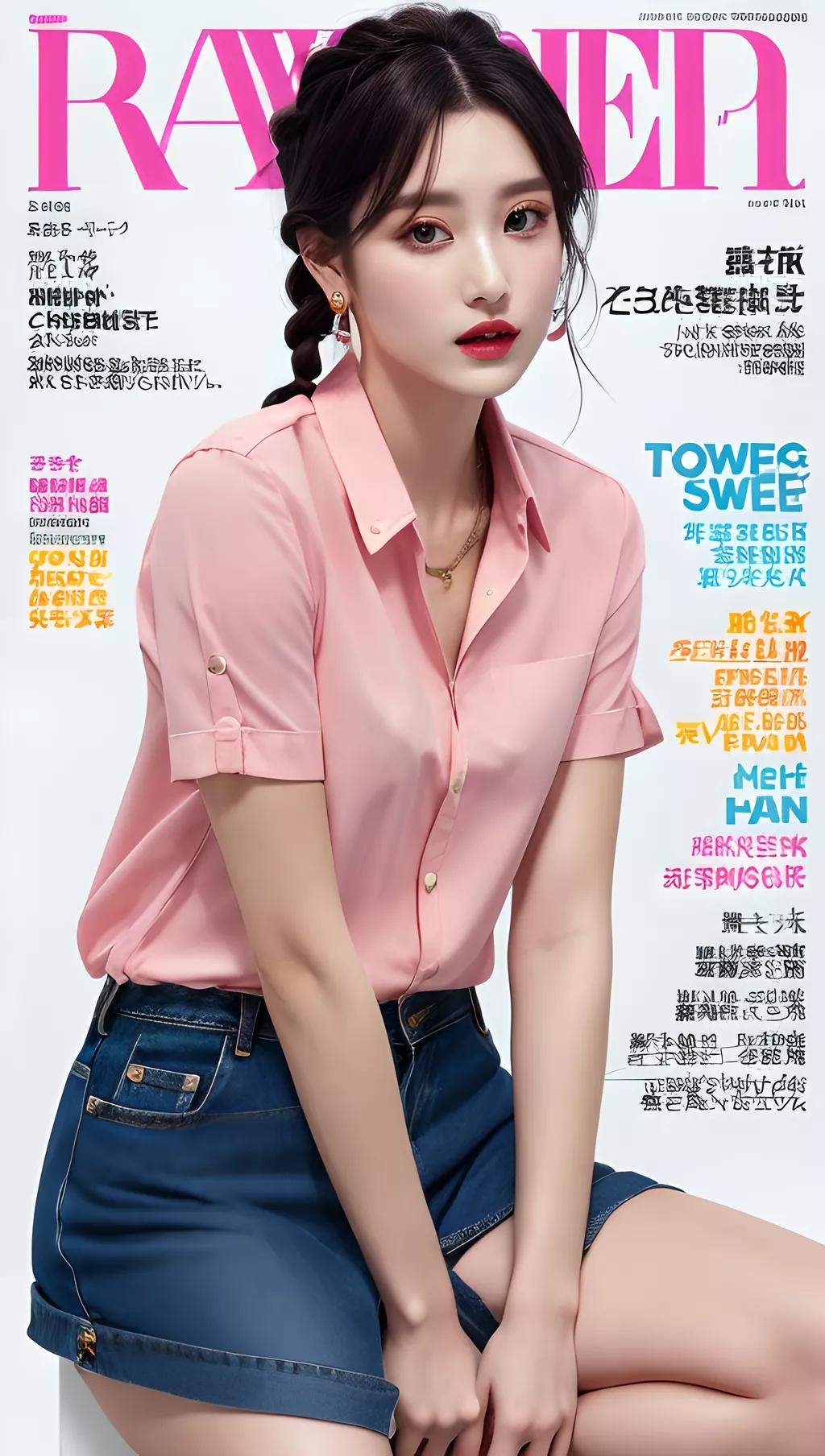 AI beauty: magazine girl, enchanting posture - iNEWS