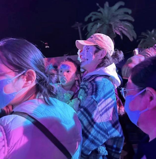 Shocking! Biting Guo showed a haggard face while celebrating Halloween ...