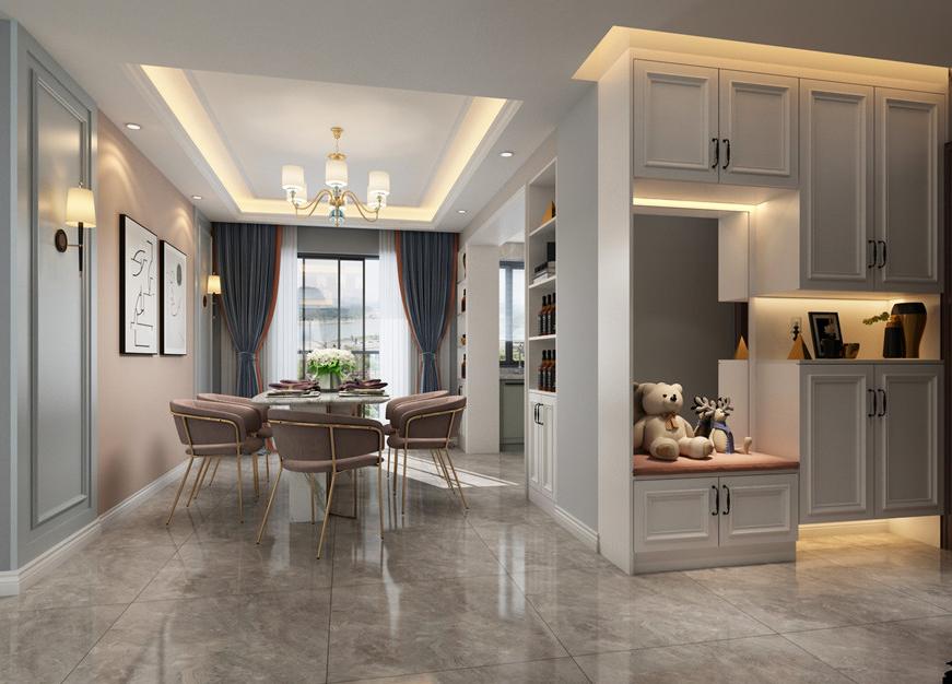 Soft decoration design and collocation of American decoration style ...