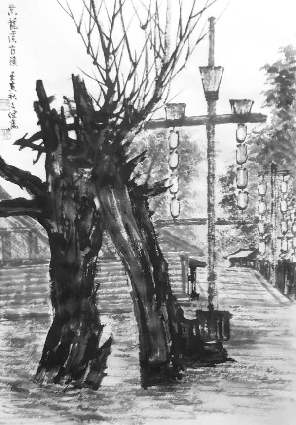 Appreciation of contemporary painter Zhang Wenjian's sketches of ...