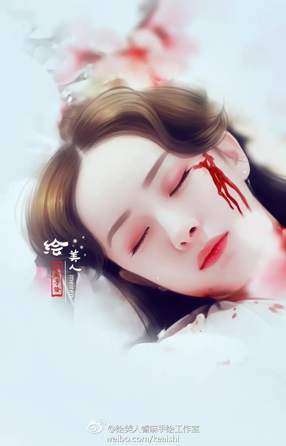 Share hand-painted pictures-forty-five beautiful pictures of Yang Mi ...