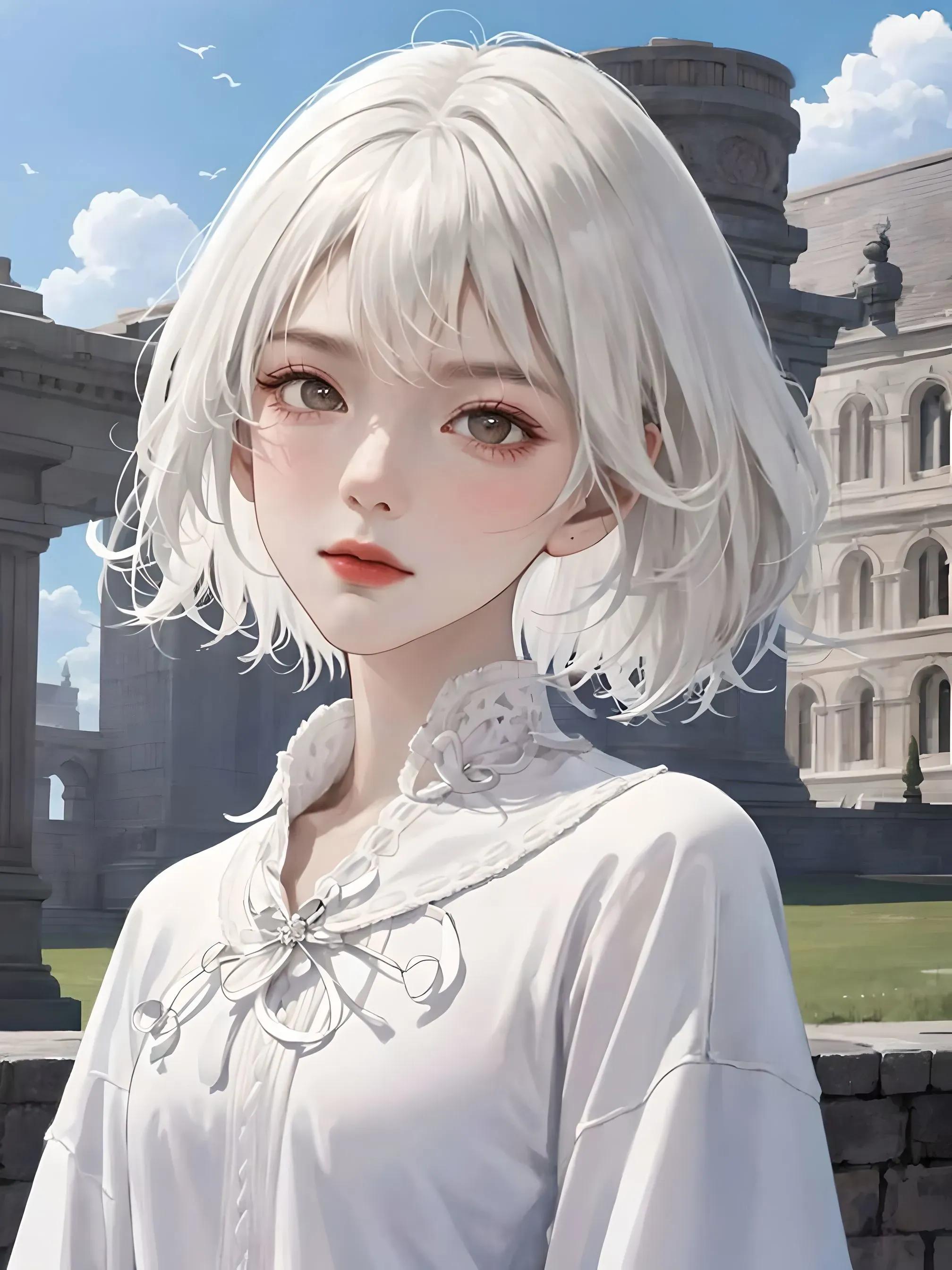 AIGC Avatar Wallpaper: White Romance - iNEWS