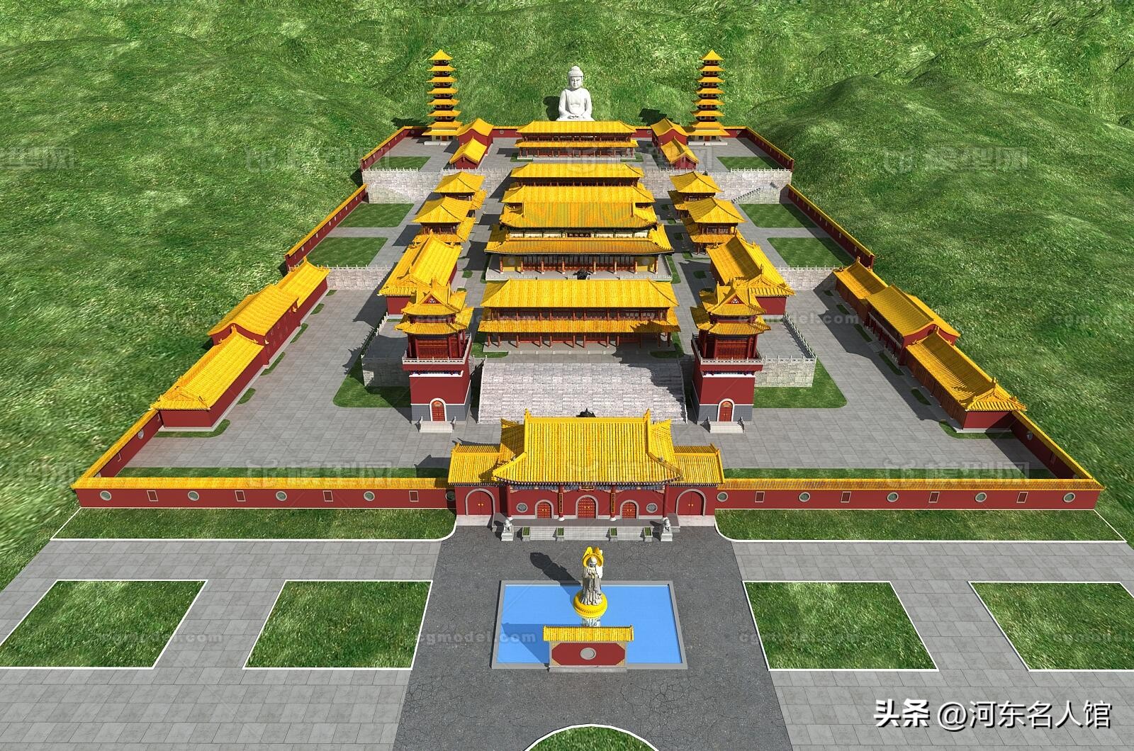 Ancient Chinese temple architectural layout - iNEWS