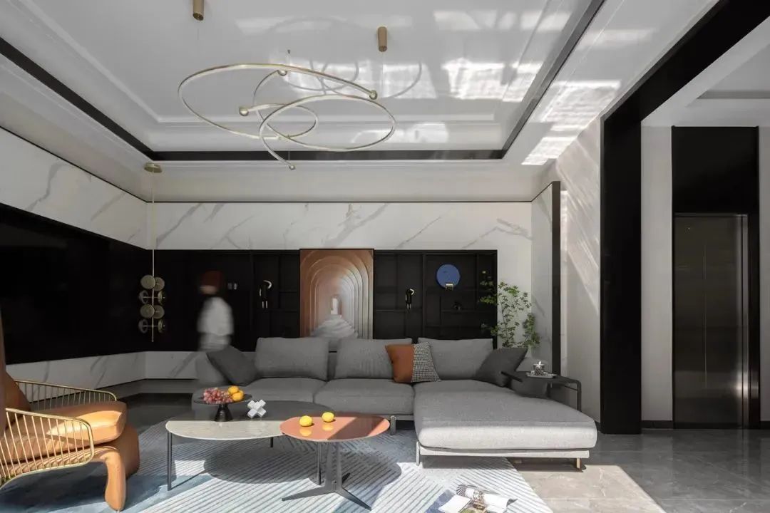 Hangzhou 386㎡ marble villa design, simple but not simple - iNEWS