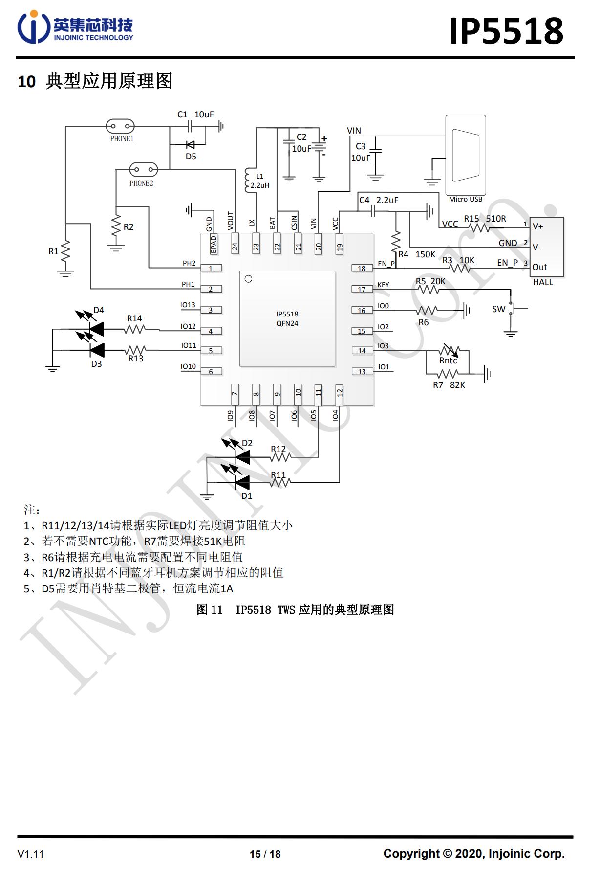 Injixin launches the TWS headset power management chip IP5518 with built-in MCU - iNEWS