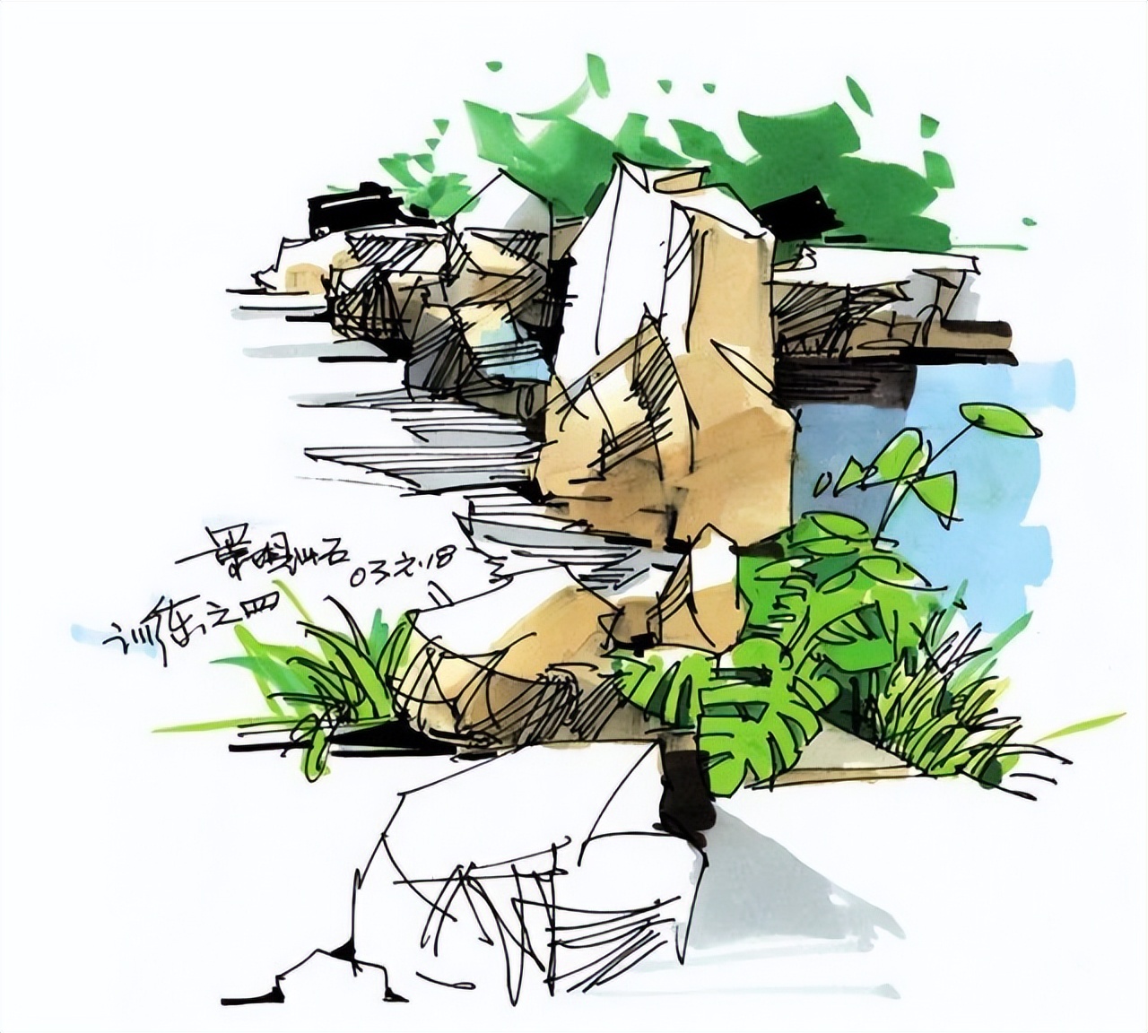 How to draw a landscape by hand?very detailed information - iNEWS