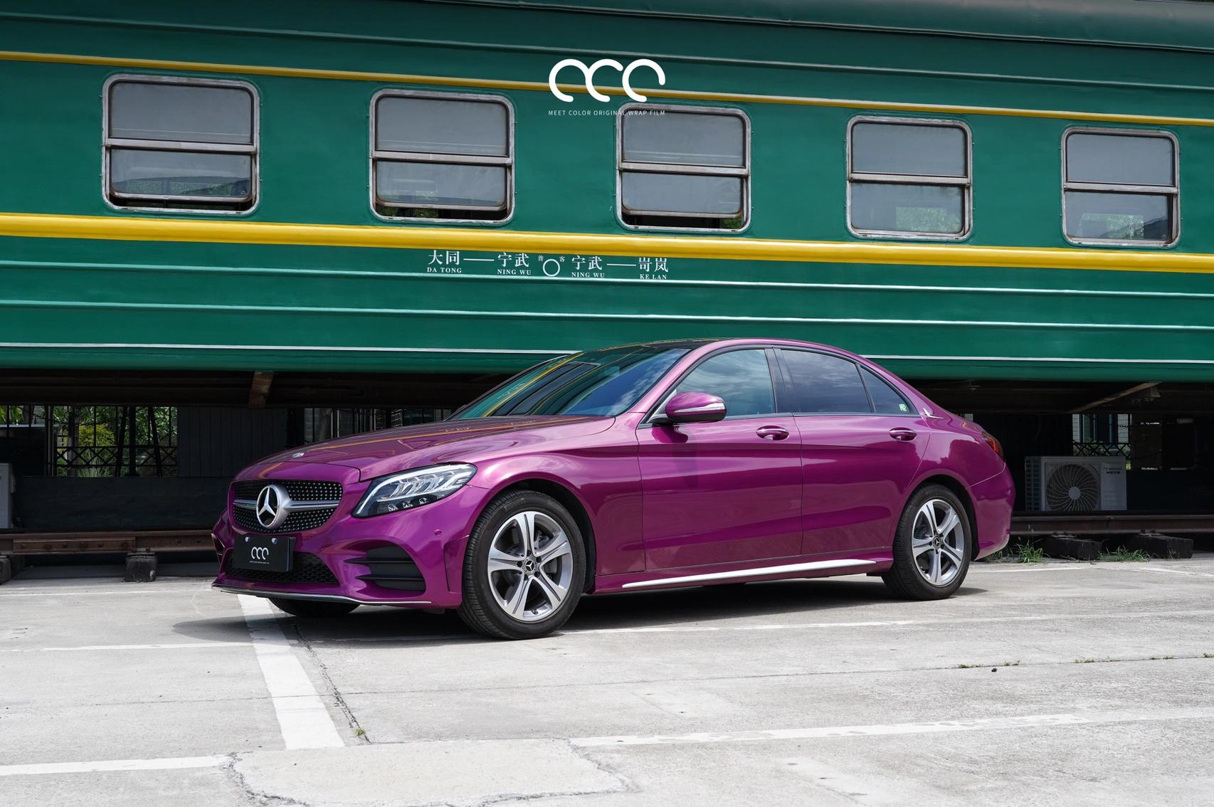 Mercedes-Benz color changing film PET berry purple, when summer meets ...