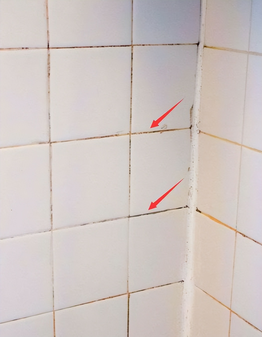Is it difficult to clean the tile seam "black and moldy"?Try these ...