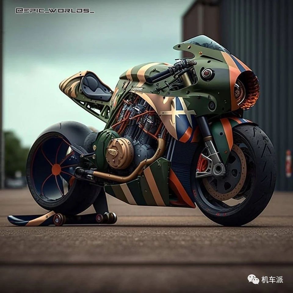 Welcome to the fantasy world Who can not love such a sci-fi motorcycle ...