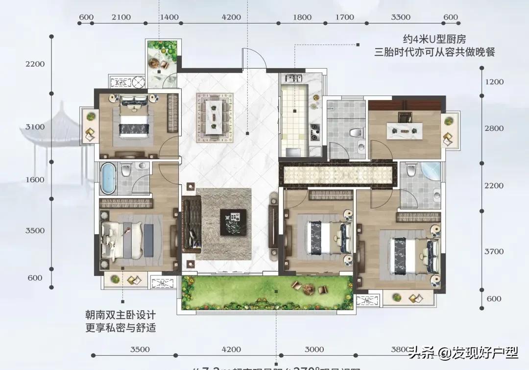 The most practical five-bedroom apartment of 162 square meters can be ...