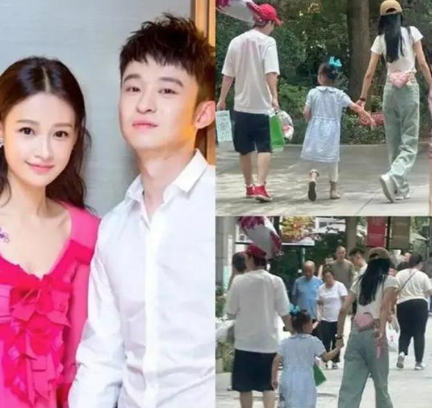 Sun Yi's family of three go shopping! Wearing the same hat as Teng Guangzheng, carrying a brand ...