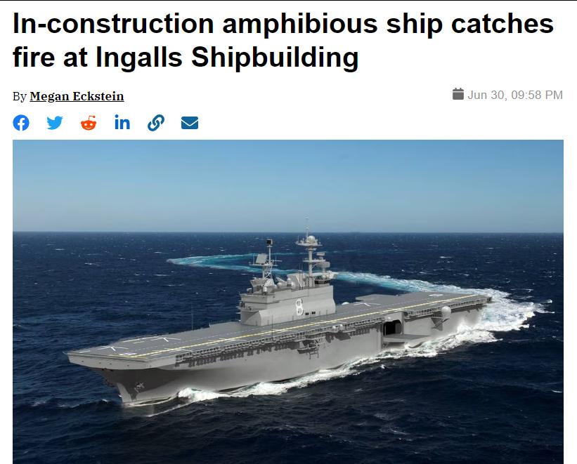 A burning "ghost" entangled the US Navy, 2 fires in 2 days, and burned ...