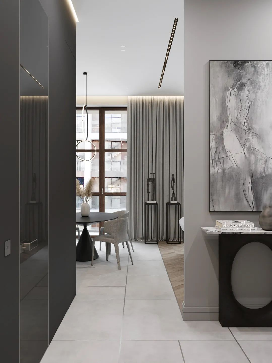 Appreciation of the design of the Russian gray tone house - iNEWS