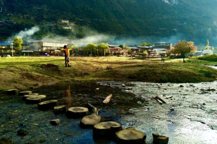 There are more than 30 families in this village, an ancient village ...