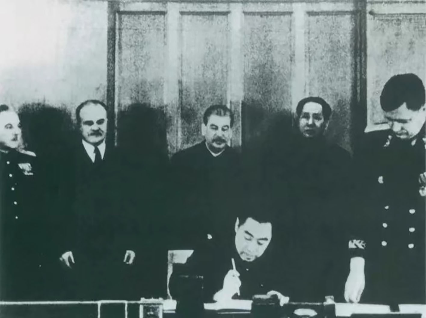 Mao Zedong visited the Soviet Union in 1949 and talked with Stalin for ...