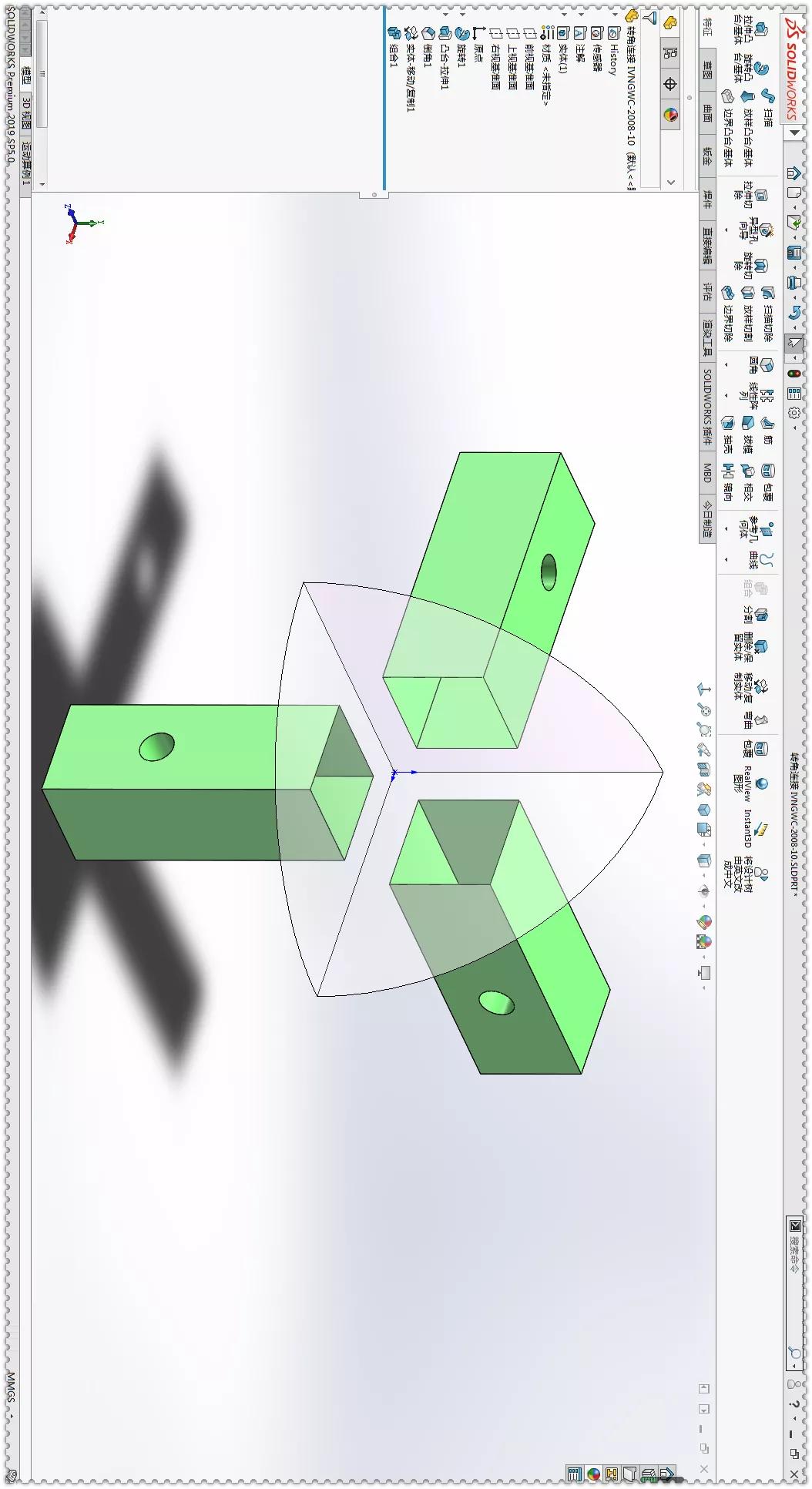 Draw a corner connector with SolidWorks, it's too easy, it's done in ...