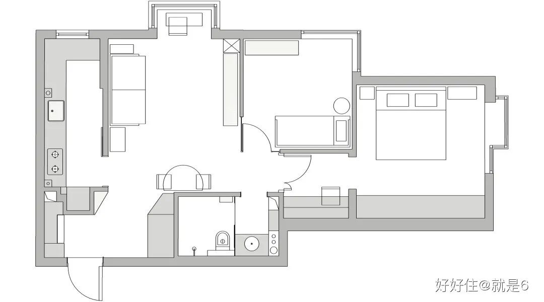 This small home of 67 square meters, I would like to call it a ...