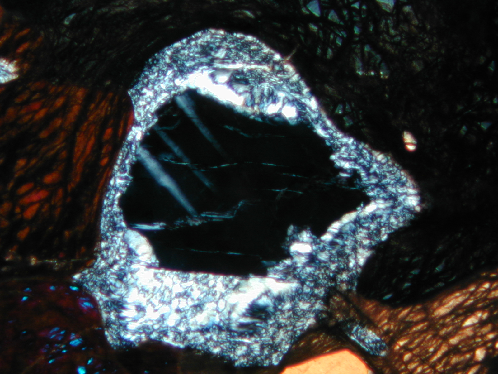 Coesite under petrographic microscope - iNEWS