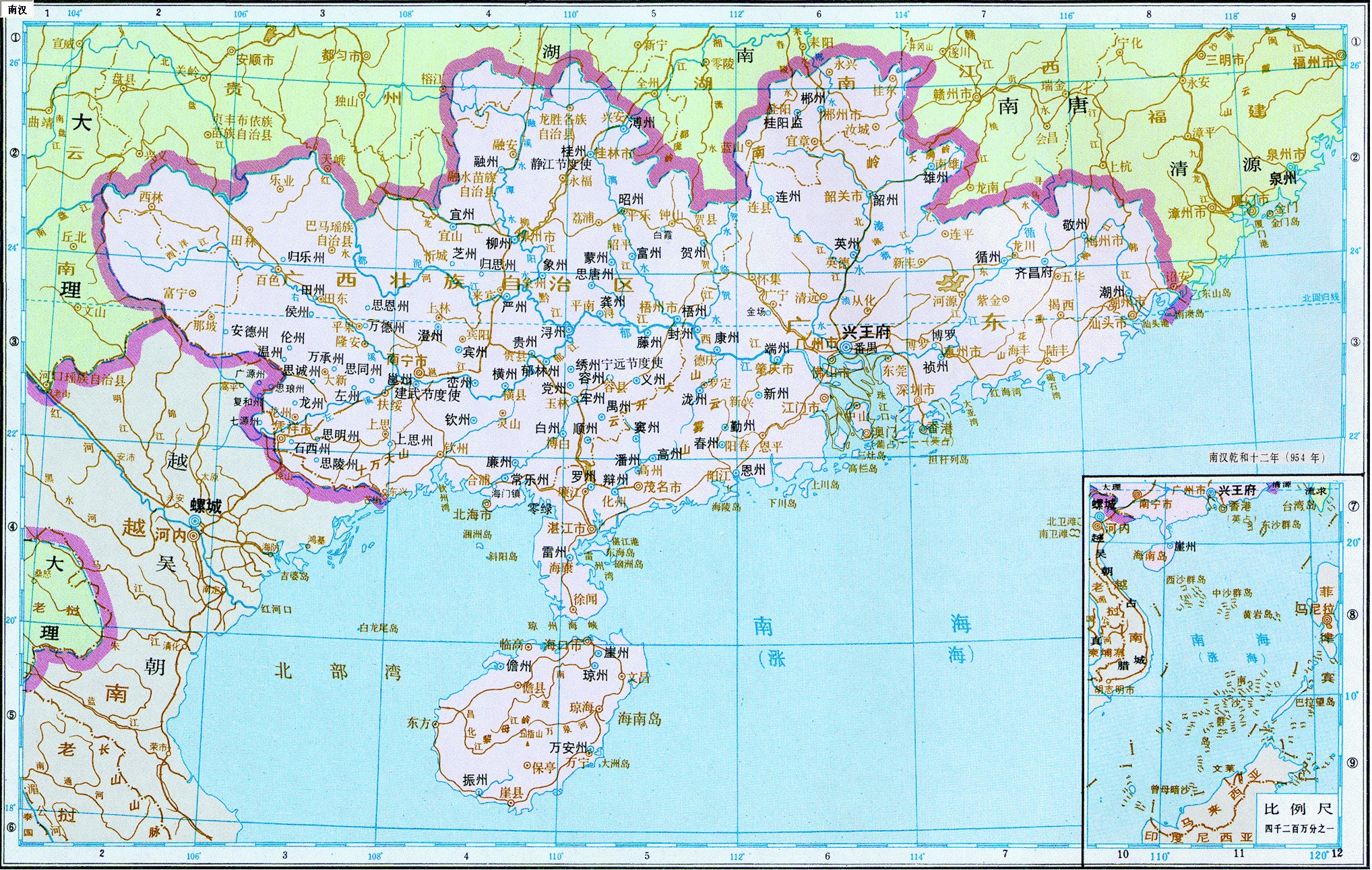 "Historical Maps" Ancient Chinese Maps (Five Dynasties and Ten Kingdoms ...