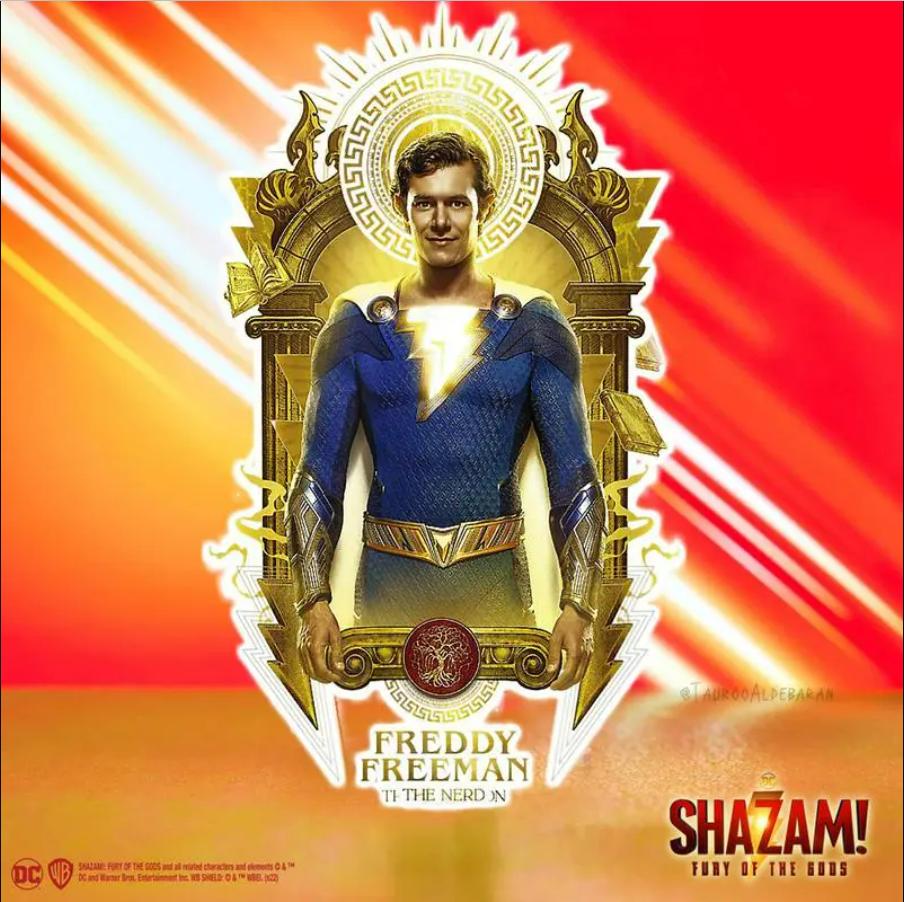 [Shazam 2] full character poster, each member of the Shazam family ...