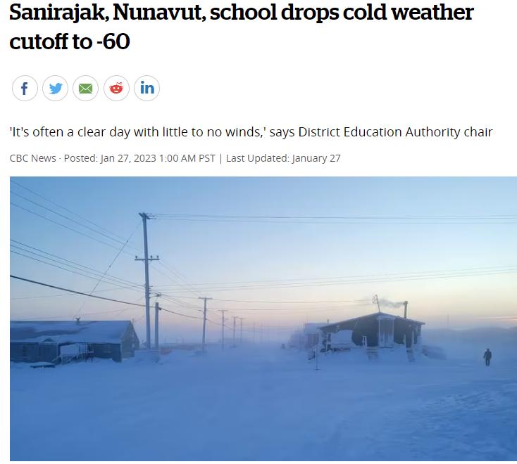 Children play outdoors at minus 55°C, and school violence occurs 1,000 ...