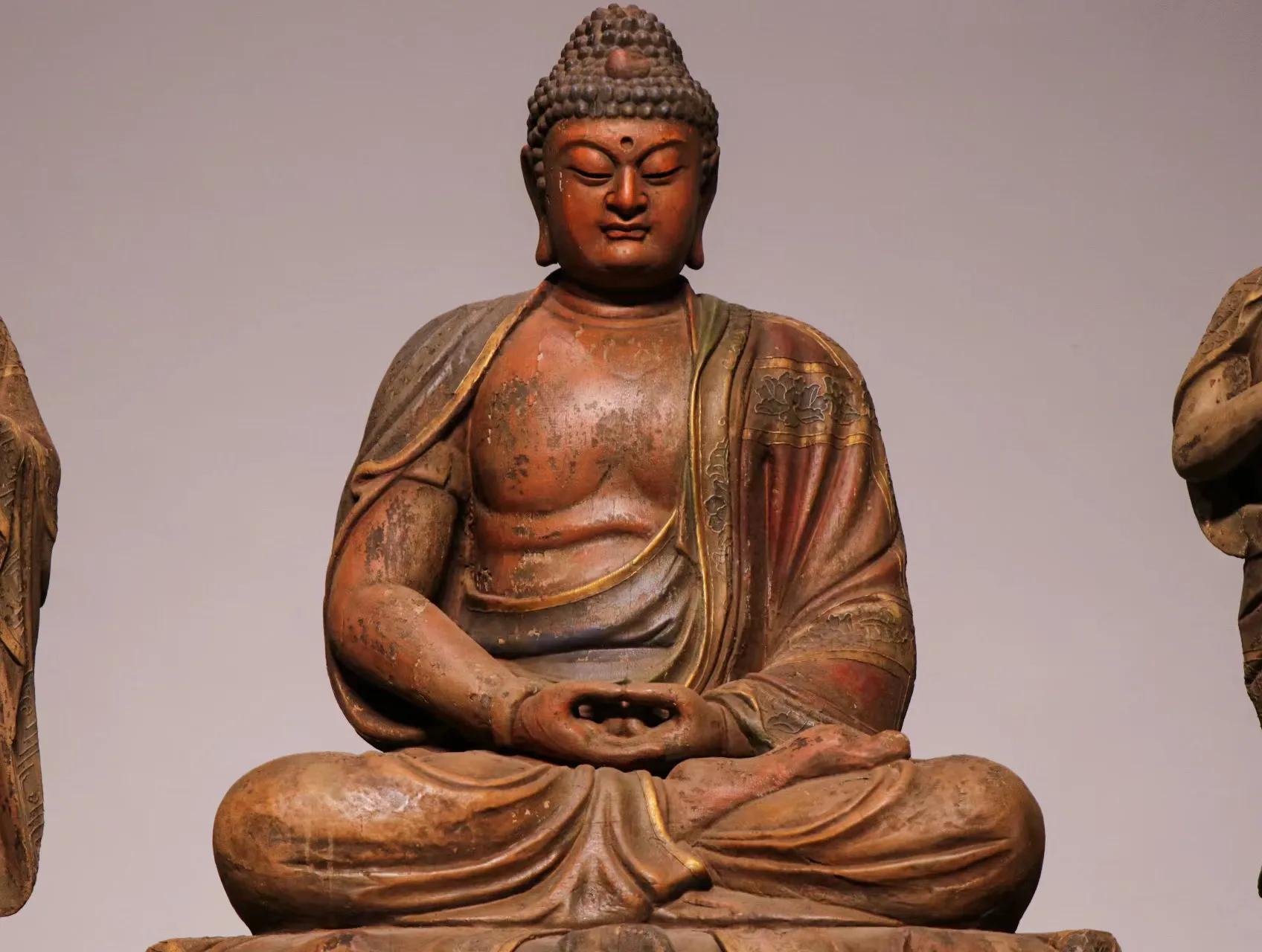 One Buddha and Two Disciples: Buddha Shakyamuni and Venerable Ananda ...