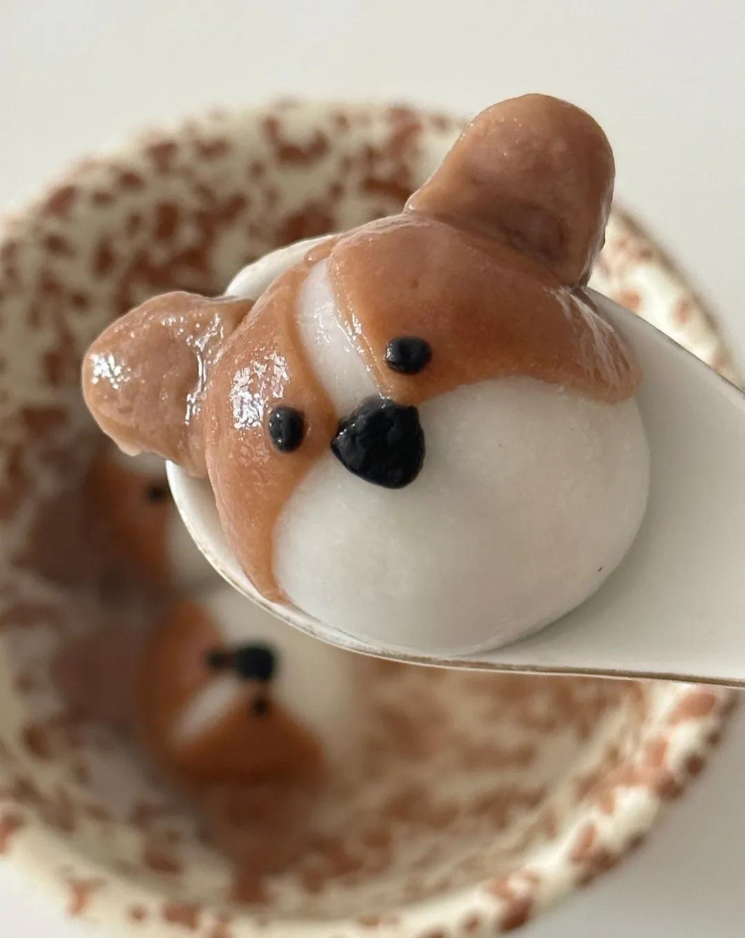 Nuojiji Corgi Black Sesame Rice Balls - iNEWS