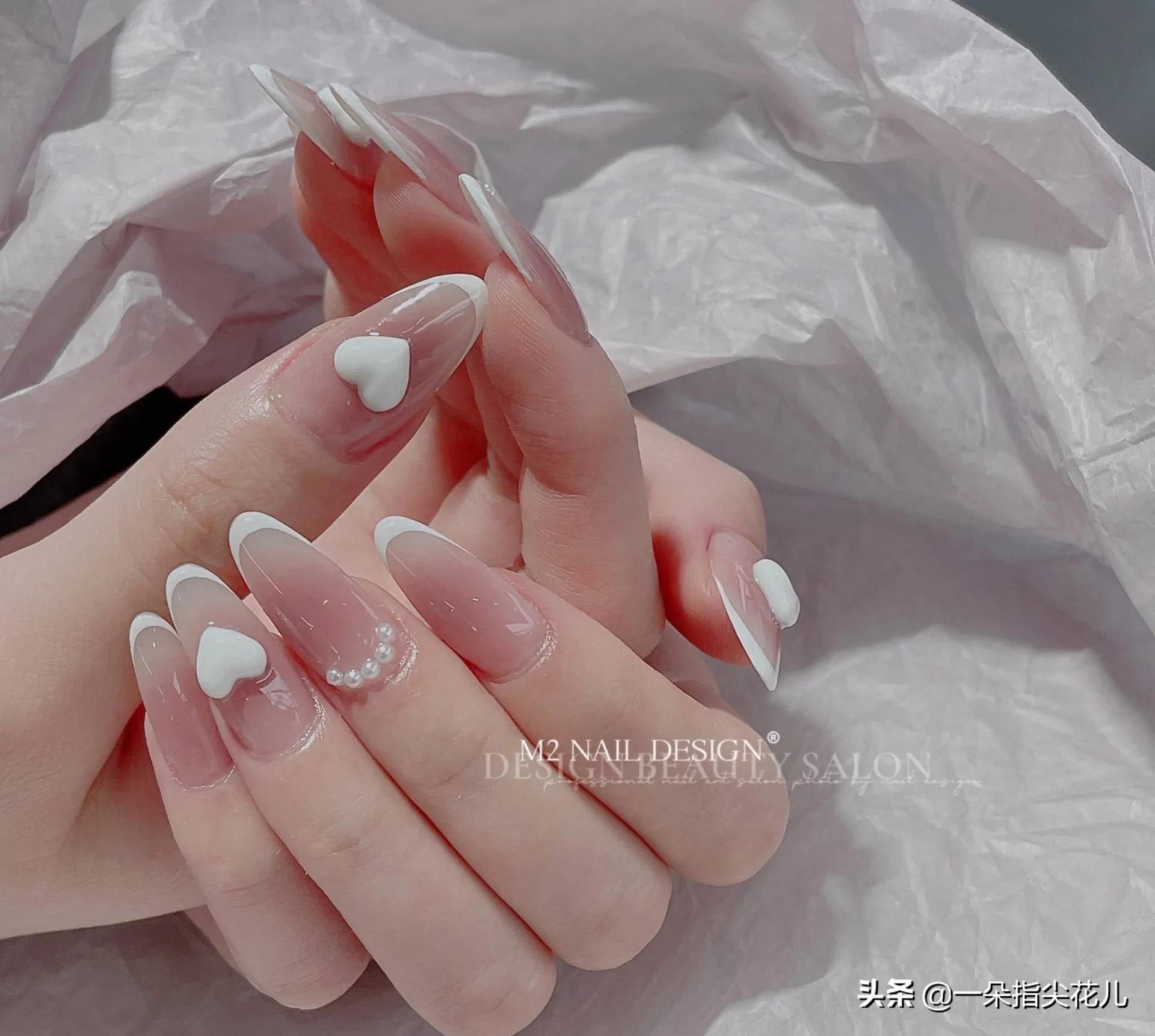 Share 10 clean temperament super manicure styles, white and super good ...
