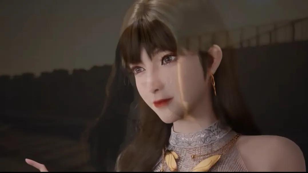 Zhetian released Li Xiaoman's modeling, with tulle and snow muscles ...