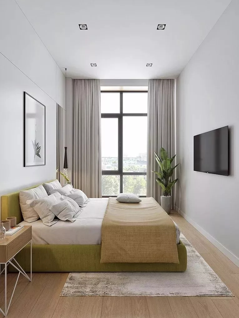 The 55-square-meter simple style small apartment, the body design is ...