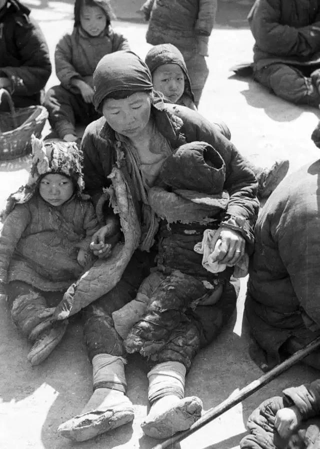 58 years of famine and starvation, no leaves to eat, famine everywhere ...
