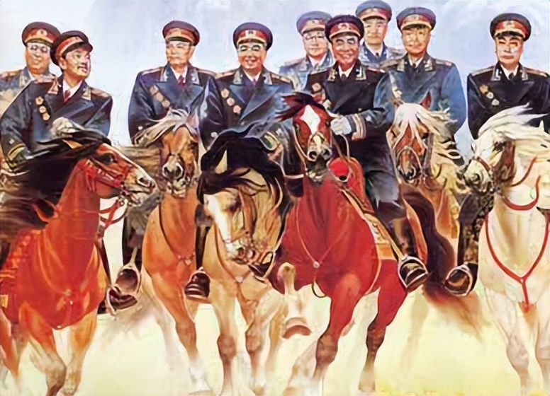 Who among the top ten marshals of New China has the strongest ...