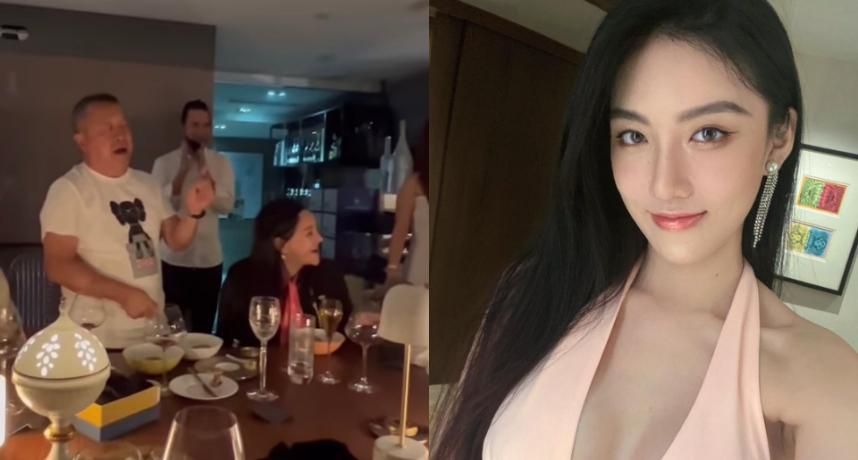 69-year-old Zeng Zhiwei passionately kisses a 40-year-old hot girl!"Regal Bliss Party" Screen ...