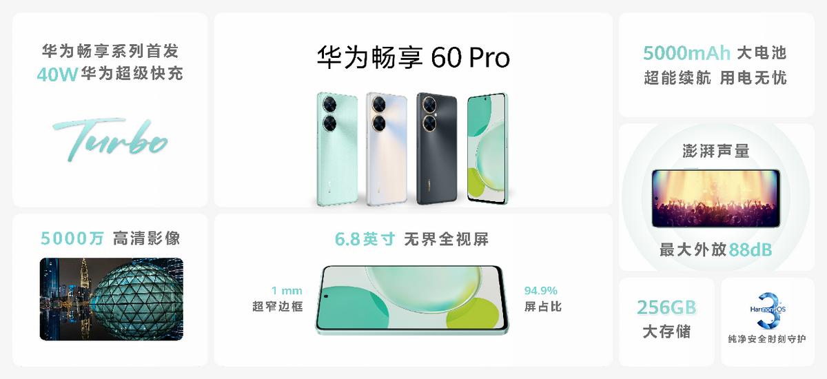 HUAWEI Enjoy 60 Pro is here, ultra-narrow straight screen + Xingyao ...