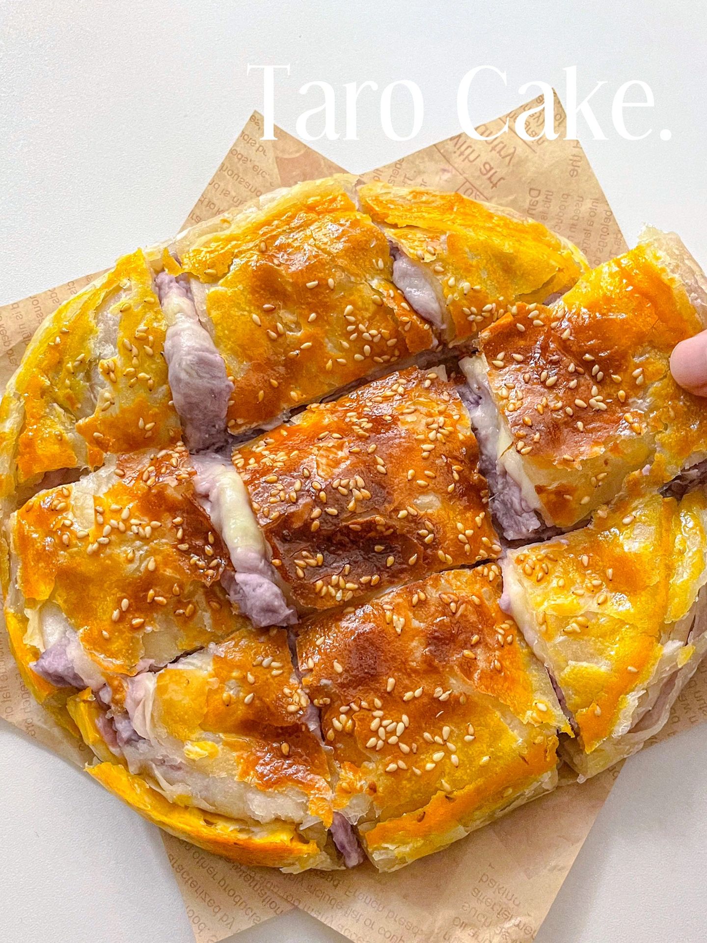 Super delicious taro cheese cake! Soft, glutinous and sweet, super ...