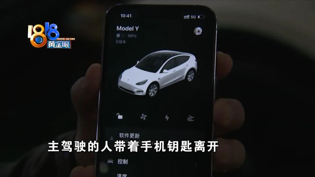 The front of the car was reversed and it was hit. "Tesla" was driven by ...