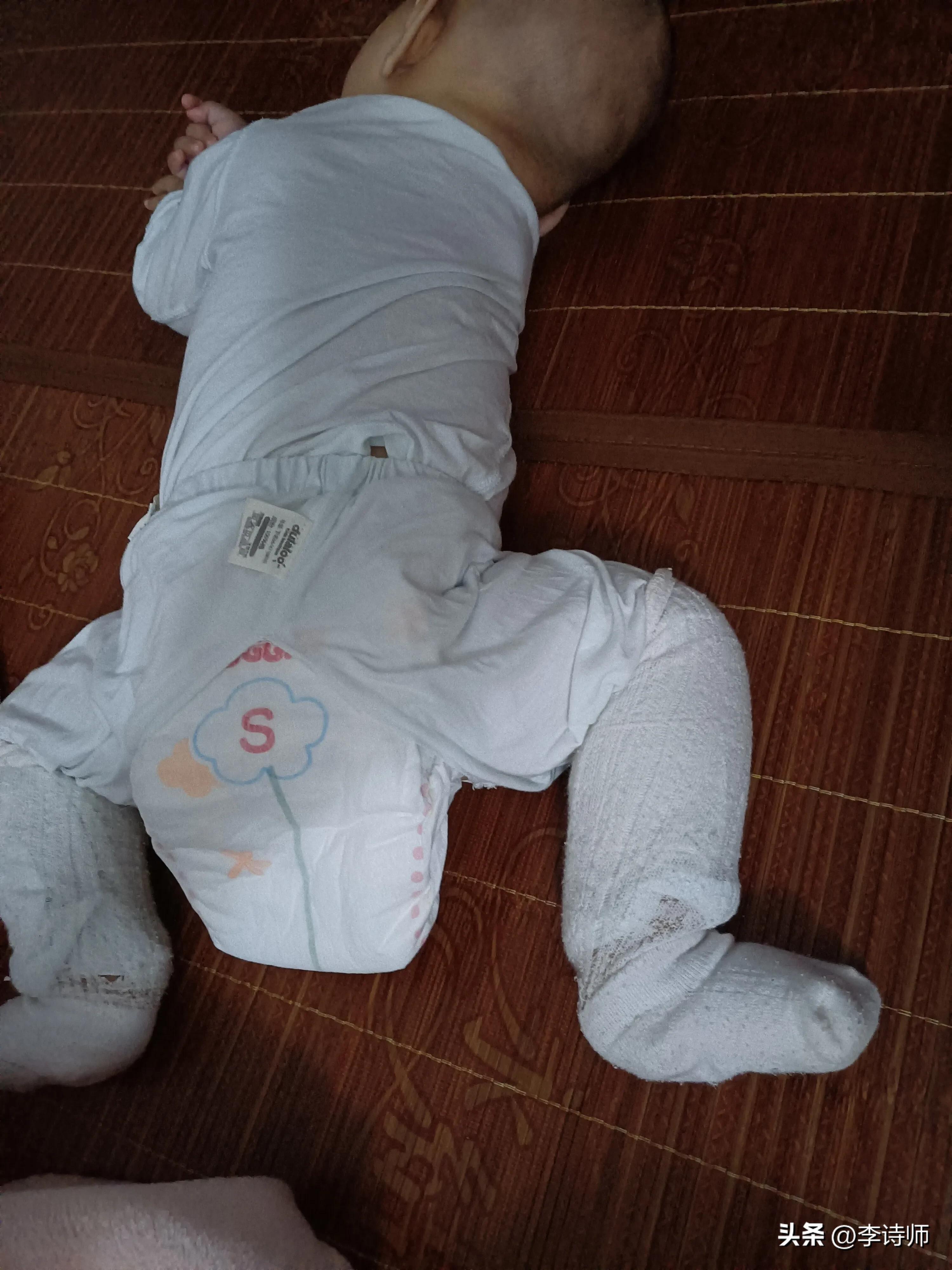 The three and a half month old baby hasn't had a Baba for five days ...