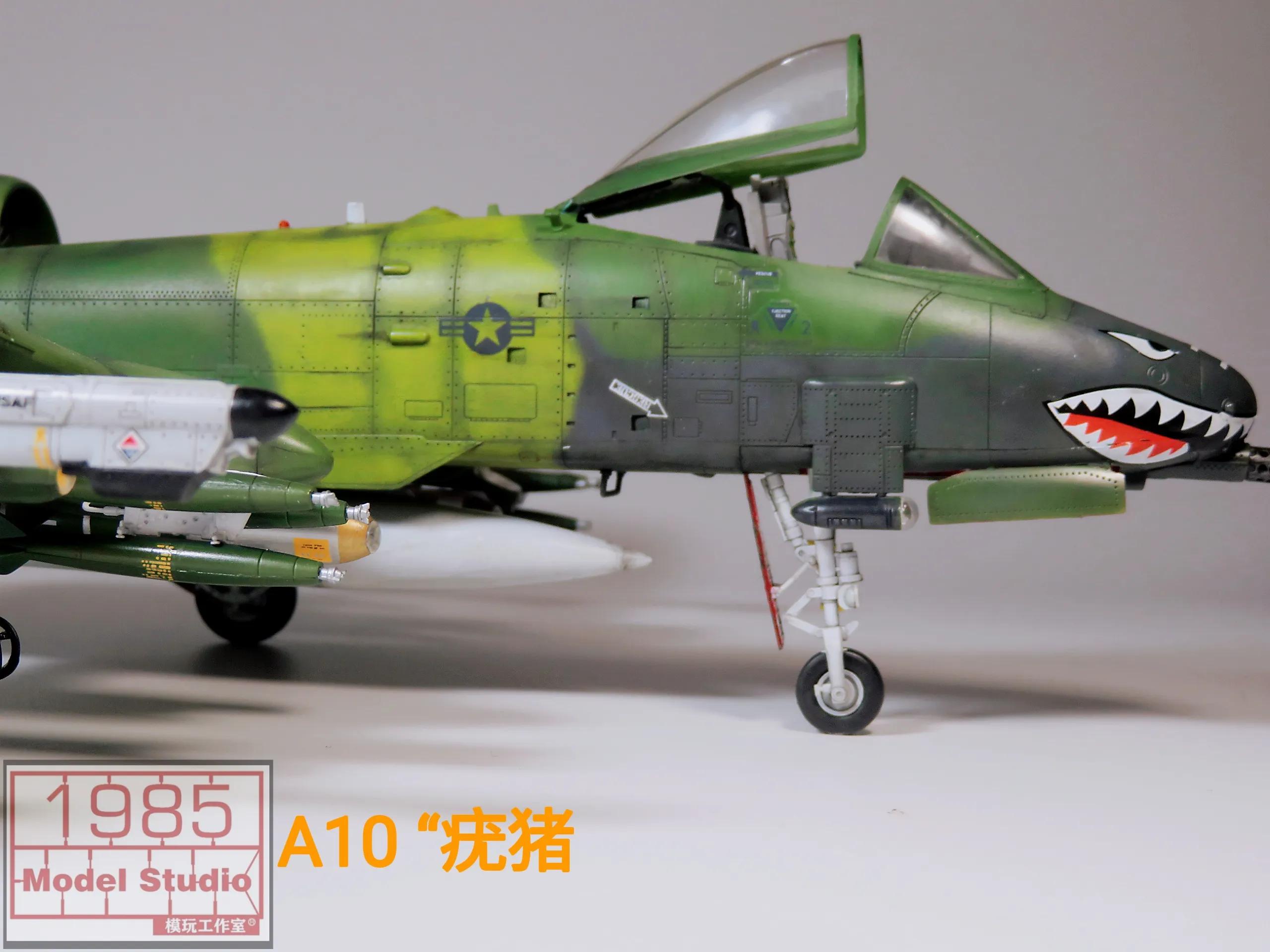 Models and real objects ~ American A10 warthog attack aircraft, it is ...