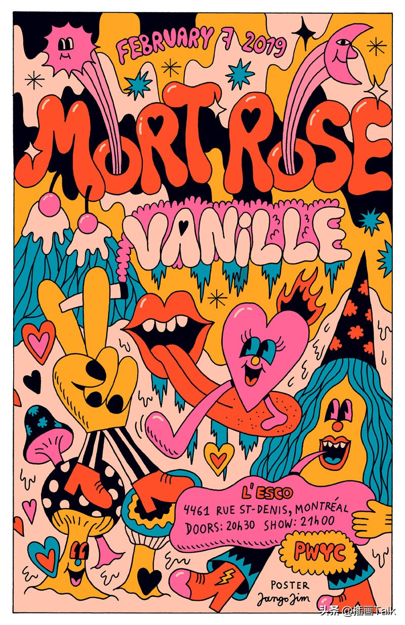 Belgian illustrator Jango Jim, happy and colorful psychedelic ...