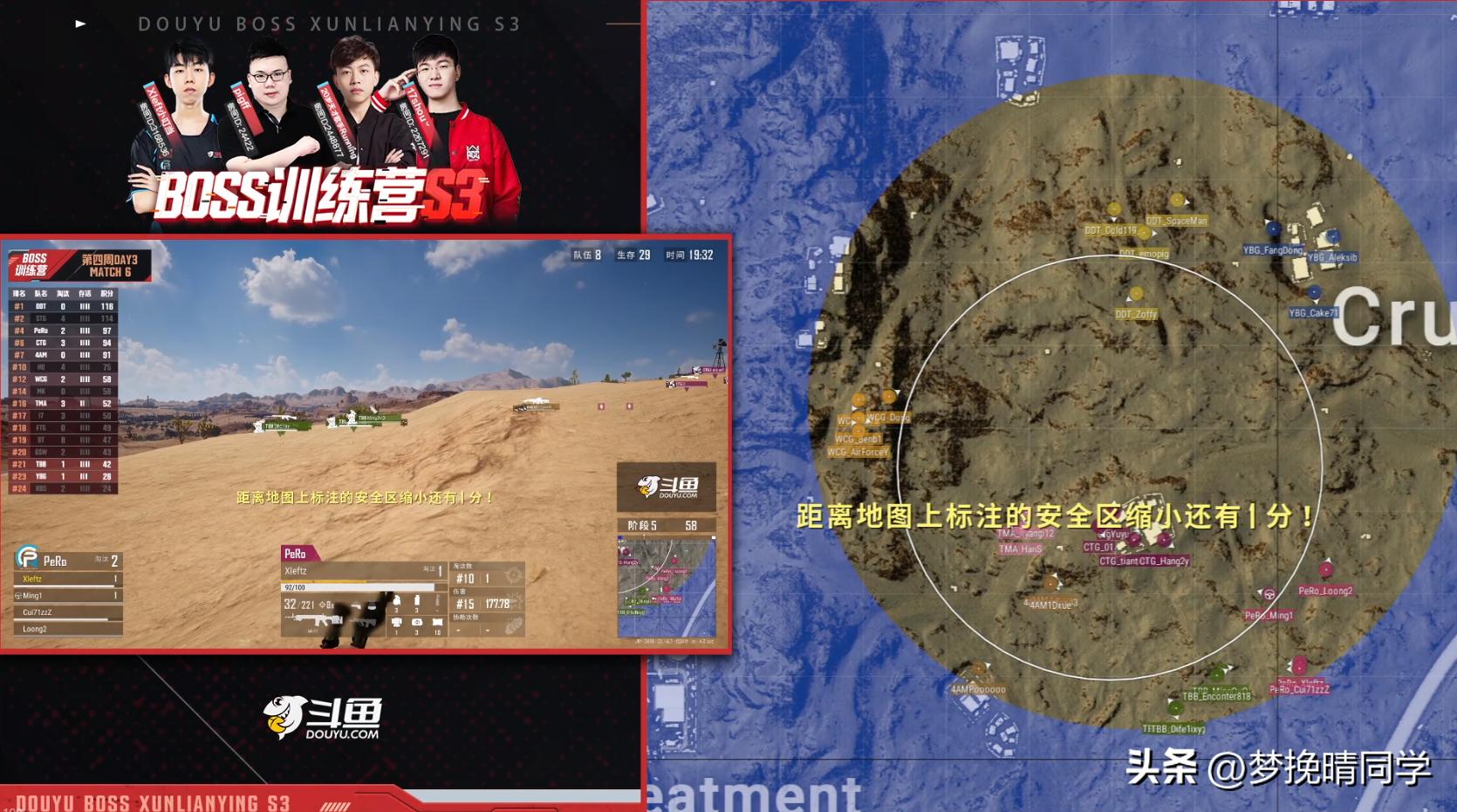 DDT won the BOSS Cup weekly championship, 4AM and PeRo ranked in the top 4 with the same score ...