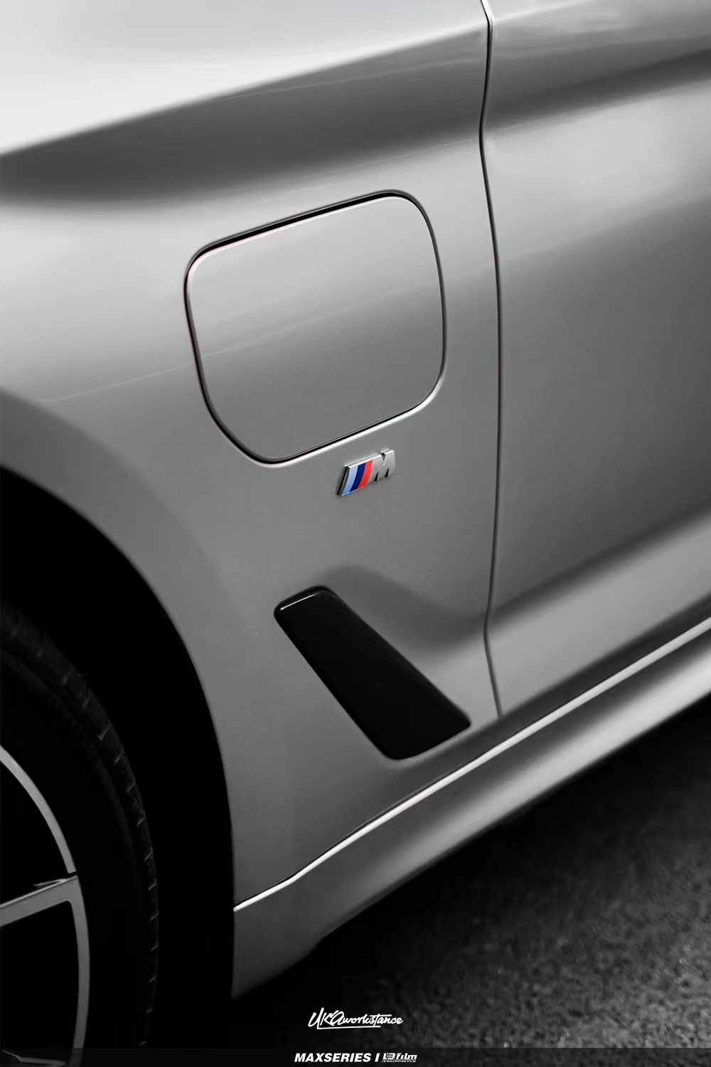 BMW 5 series LBFILM color change film original paint GT silver, super ...