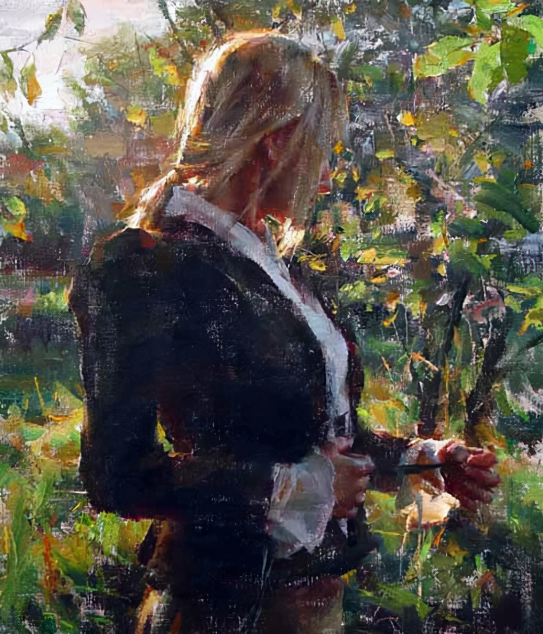 American artist: Robert Coombs (Robert Coombs) female image oil ...