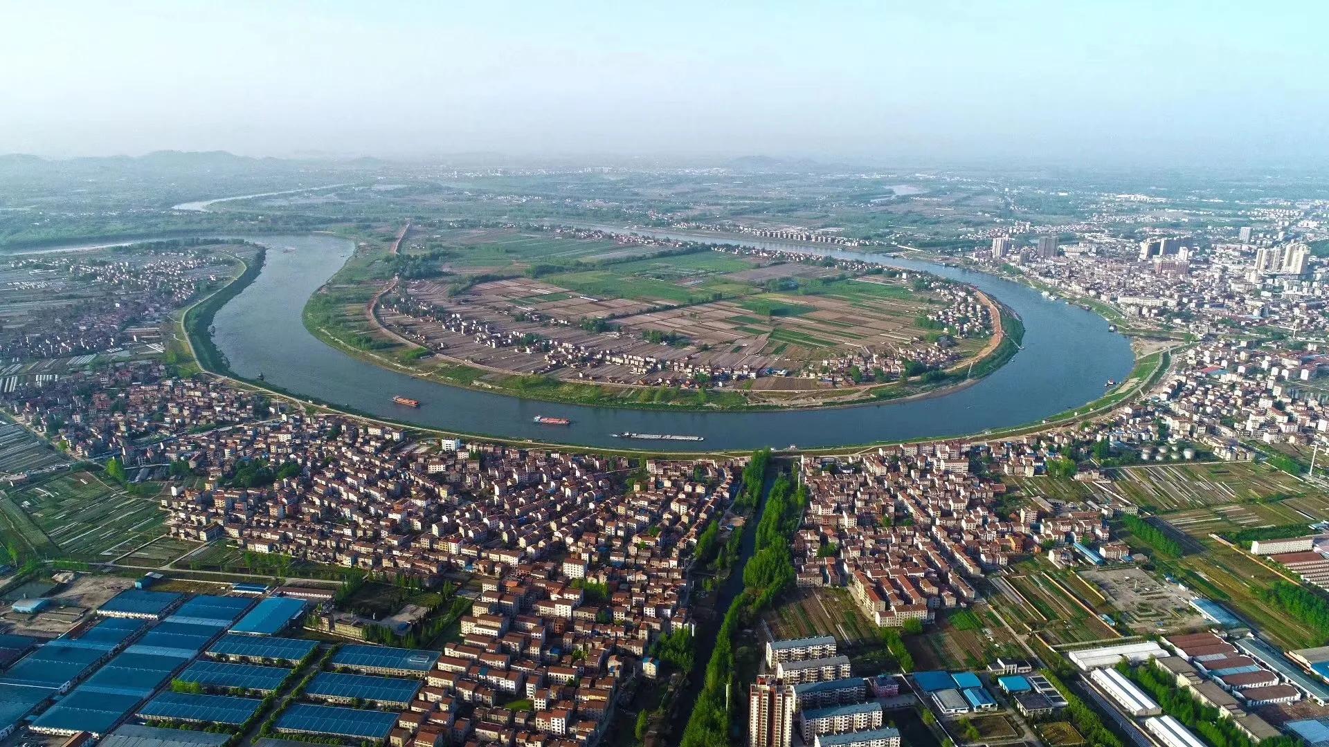 The beautiful Hanchuan and the Hanjiang River make the dragon in the ...