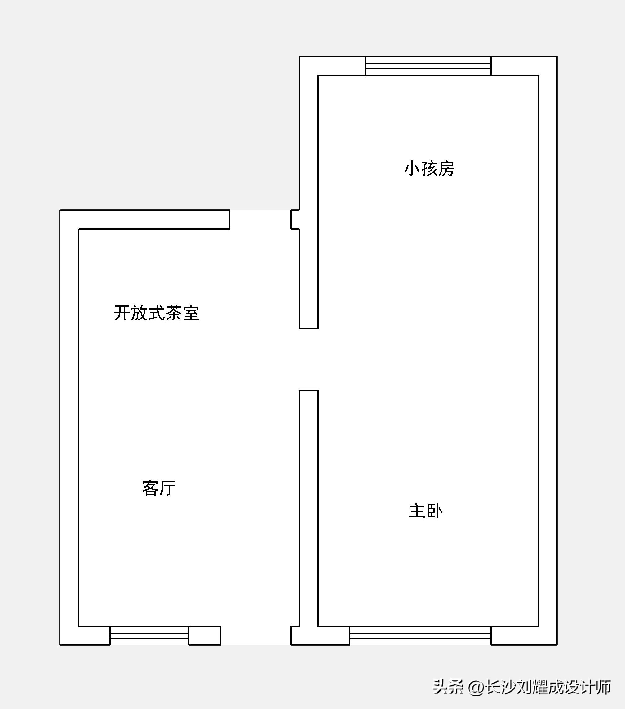 41 square meters of new Chinese style, the living room and the tea room ...