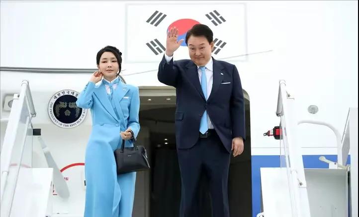 The South Korean President and First Lady Kim Gun-hee finally ended ...
