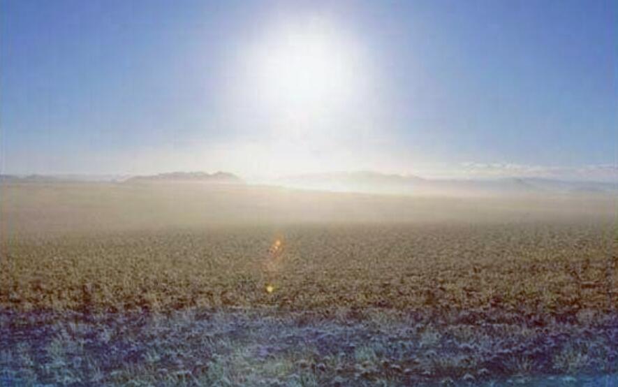 The sun is quietly changing, leaving no time for human beings, there is ...