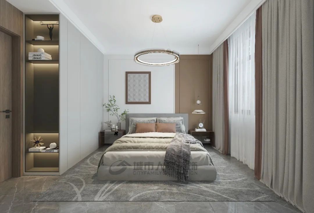 140 square meters of three-bedroom modern style, without losing the ...